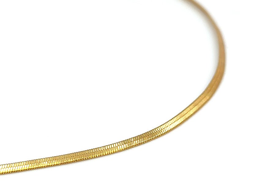 Flat Snake Chain: Sleek Layering Necklace | LINK – LINK